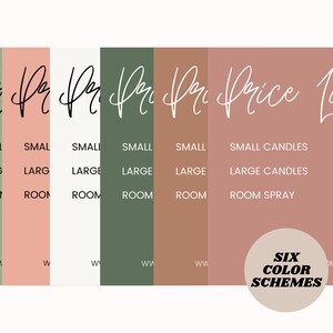 Editable Price List Template, Canva Small Business Template ...