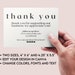 Editable Thank You Card Template, Canva, Holiday Card, Small Business ...