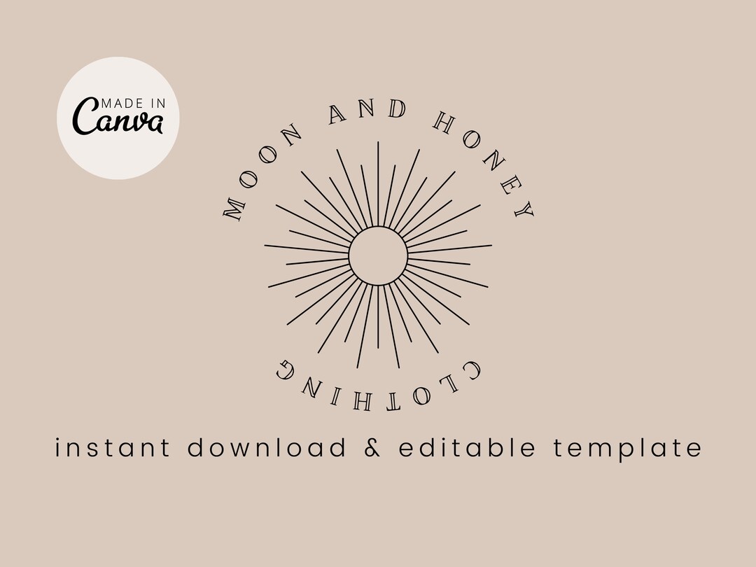 Editable Logo Template, Canva Small Business Logo Template ...