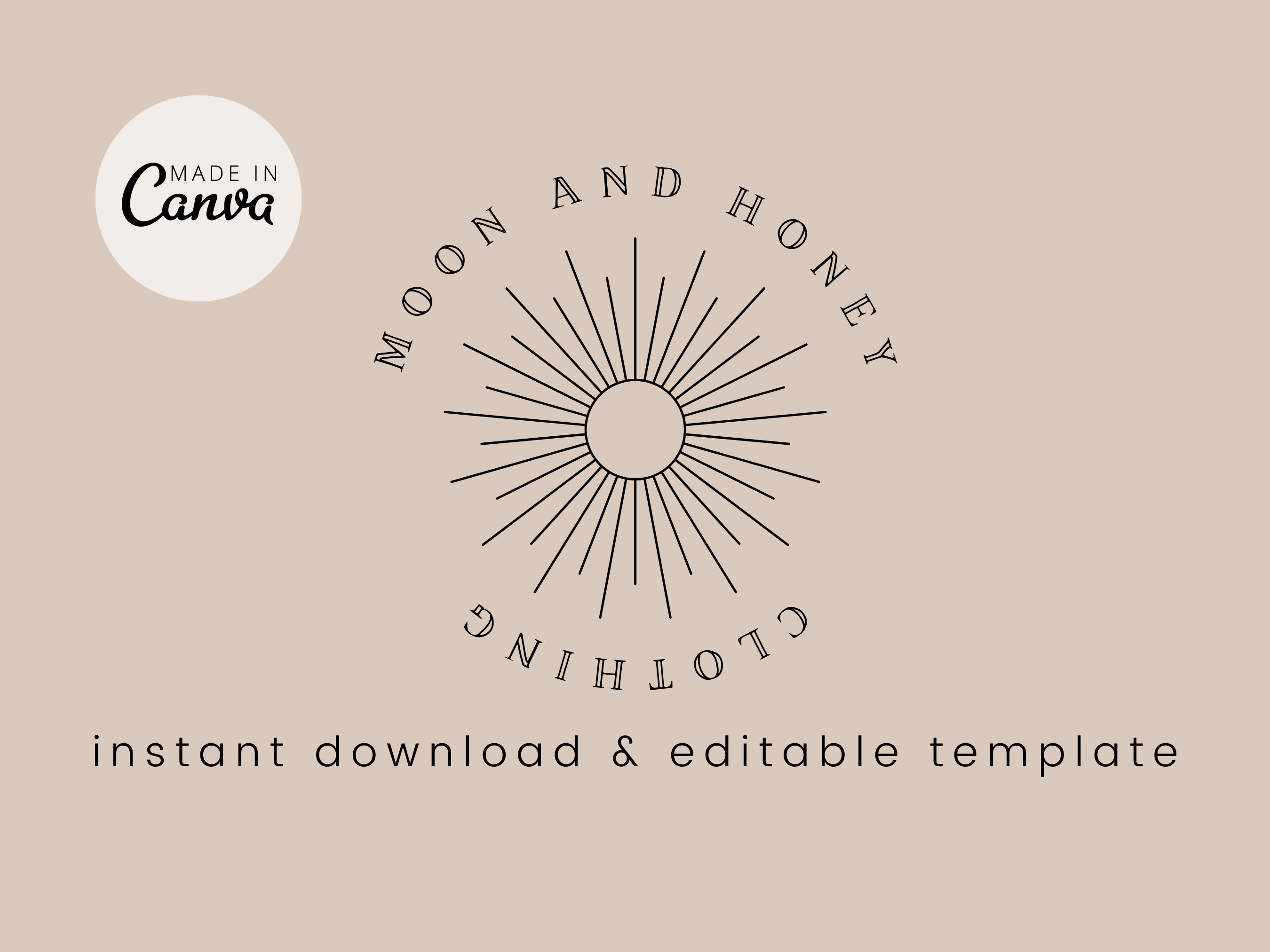 Editable Logo Template, Canva Small Business Logo Template ...