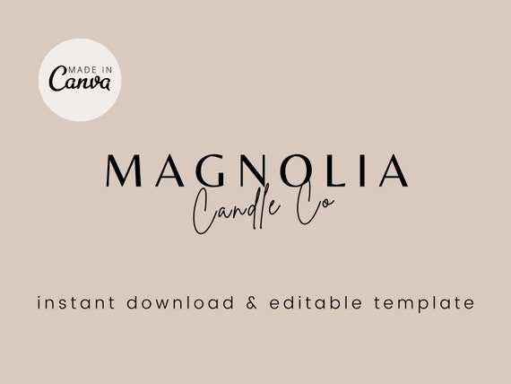 Editable Logo Template Canva Small Business Logo Template - Etsy
