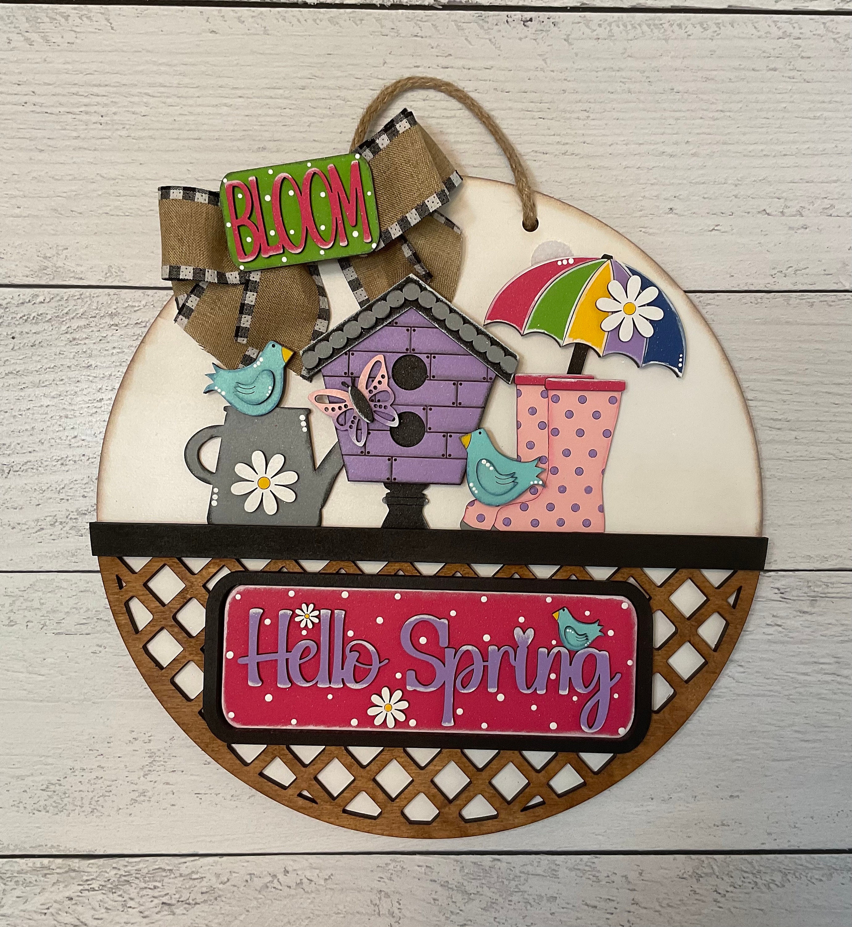 Interchangeable Truck/breadboard Inserts, ADD ON ONLY - Hello Spring 3-piece Insert, Shelf ...