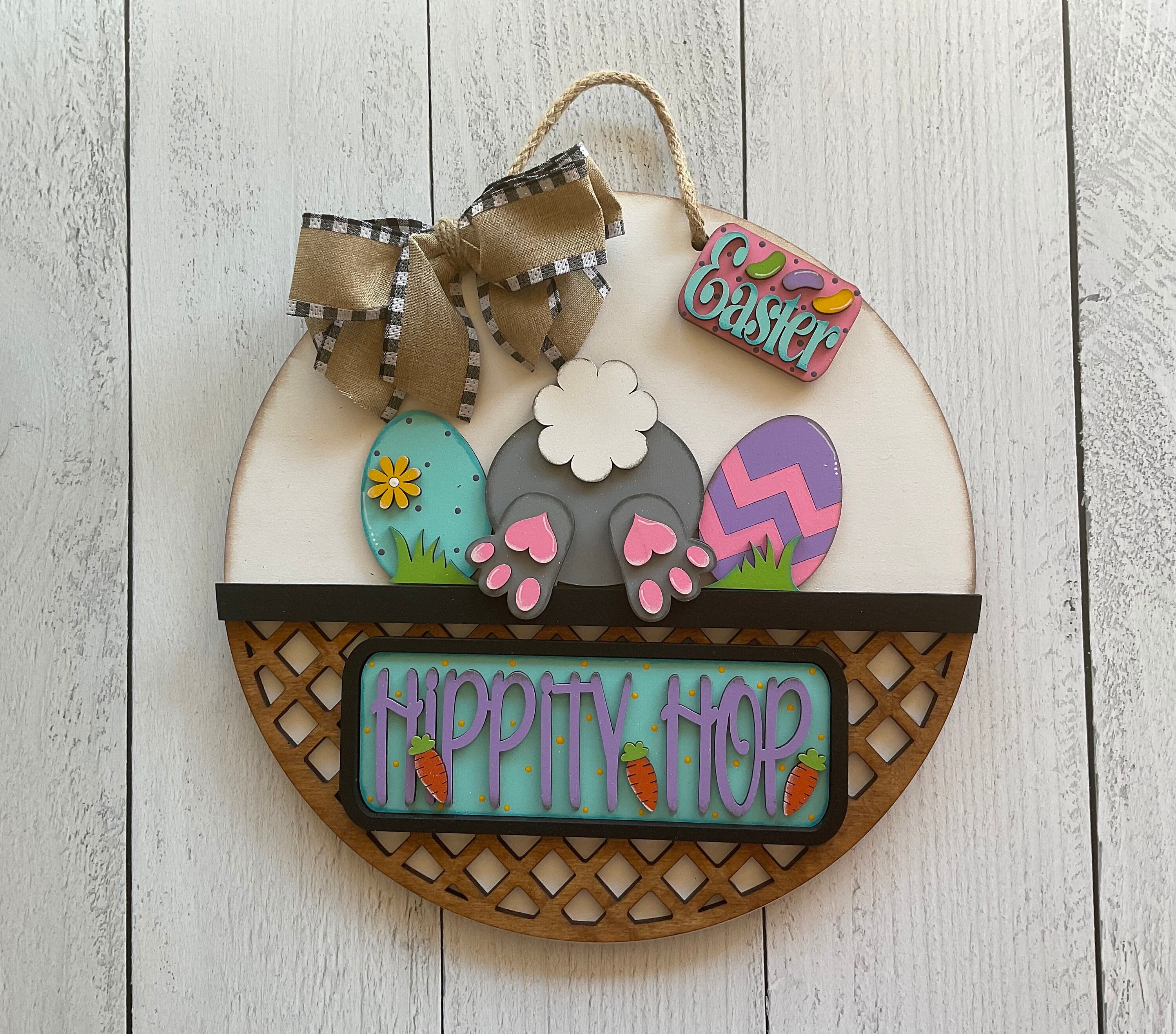 Interchangeable Truck, ADD ON ONLY Bunny Butt 3-piece Insert, Easter Shelf Sitter, Easter Door ...