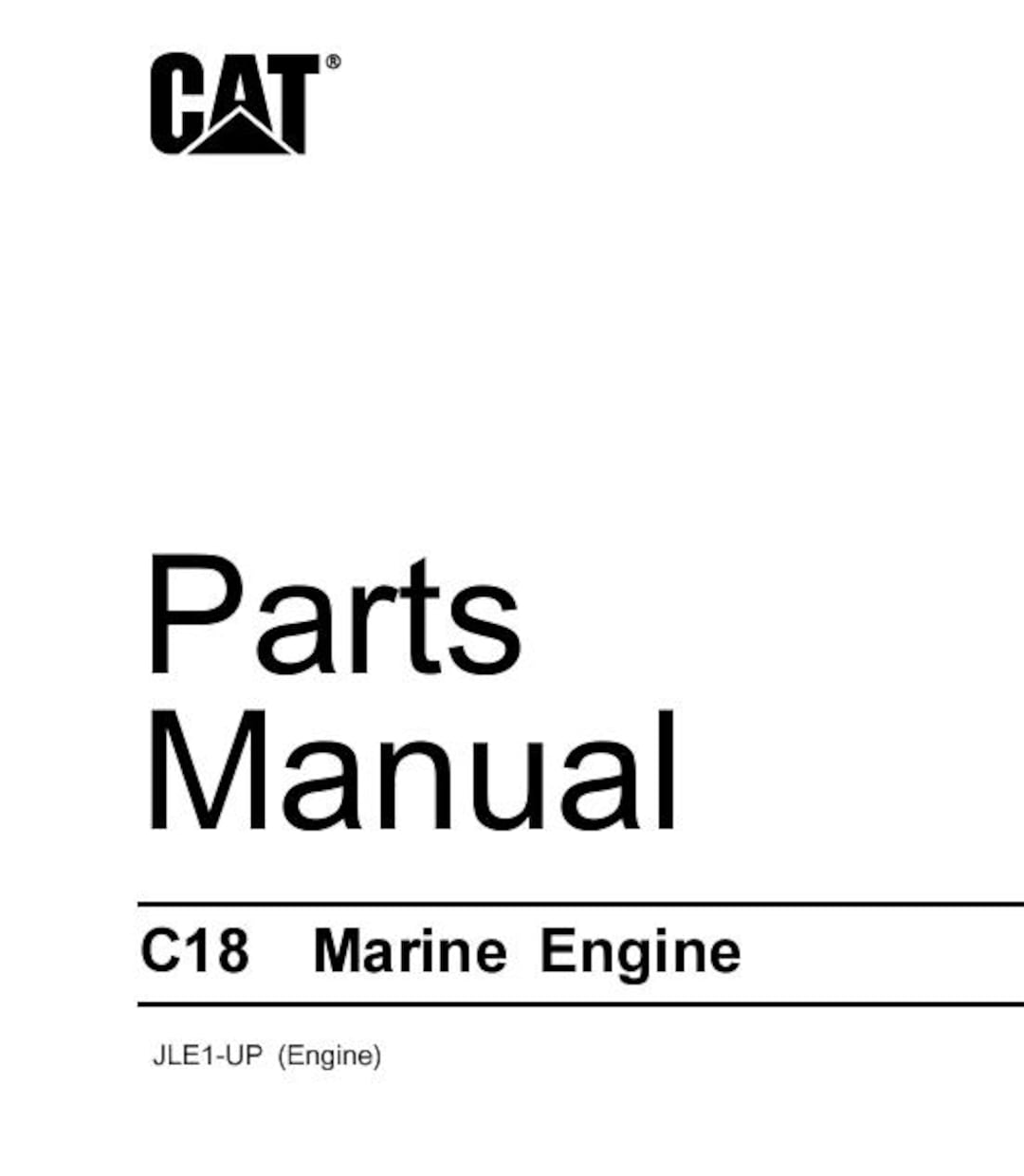 Caterpillar CAT C18 Engine Parts Manual in PDF - Etsy