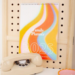 2025 Family Planner Calendar, A3 Academic Wall Planner, 12 Month ...
