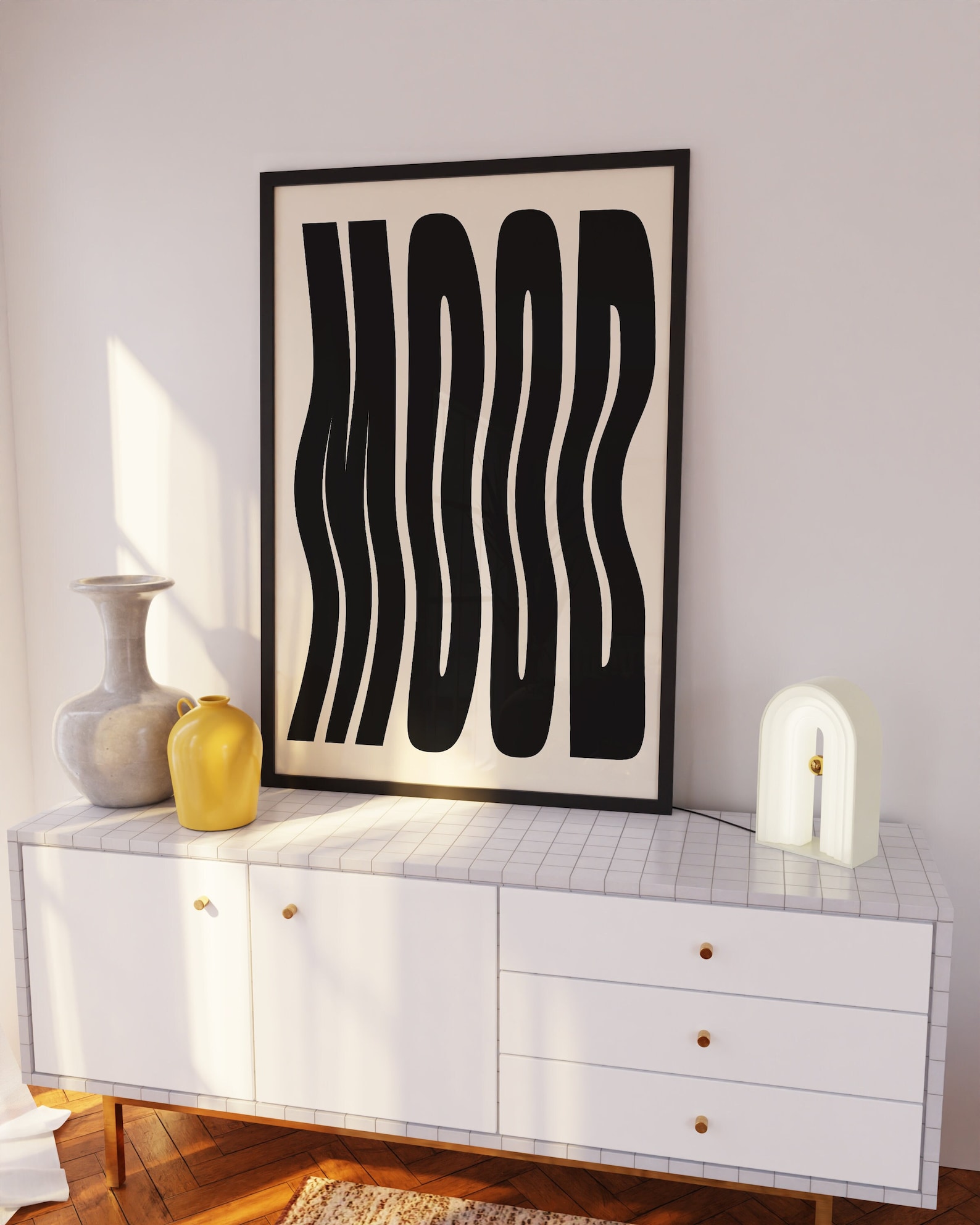 MOOD Monochrome Poster Quirky Poster Print Wall Art Cool - Etsy