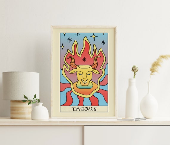 Digital Download Taurus Star Sign Poster Zodiac Print - Etsy