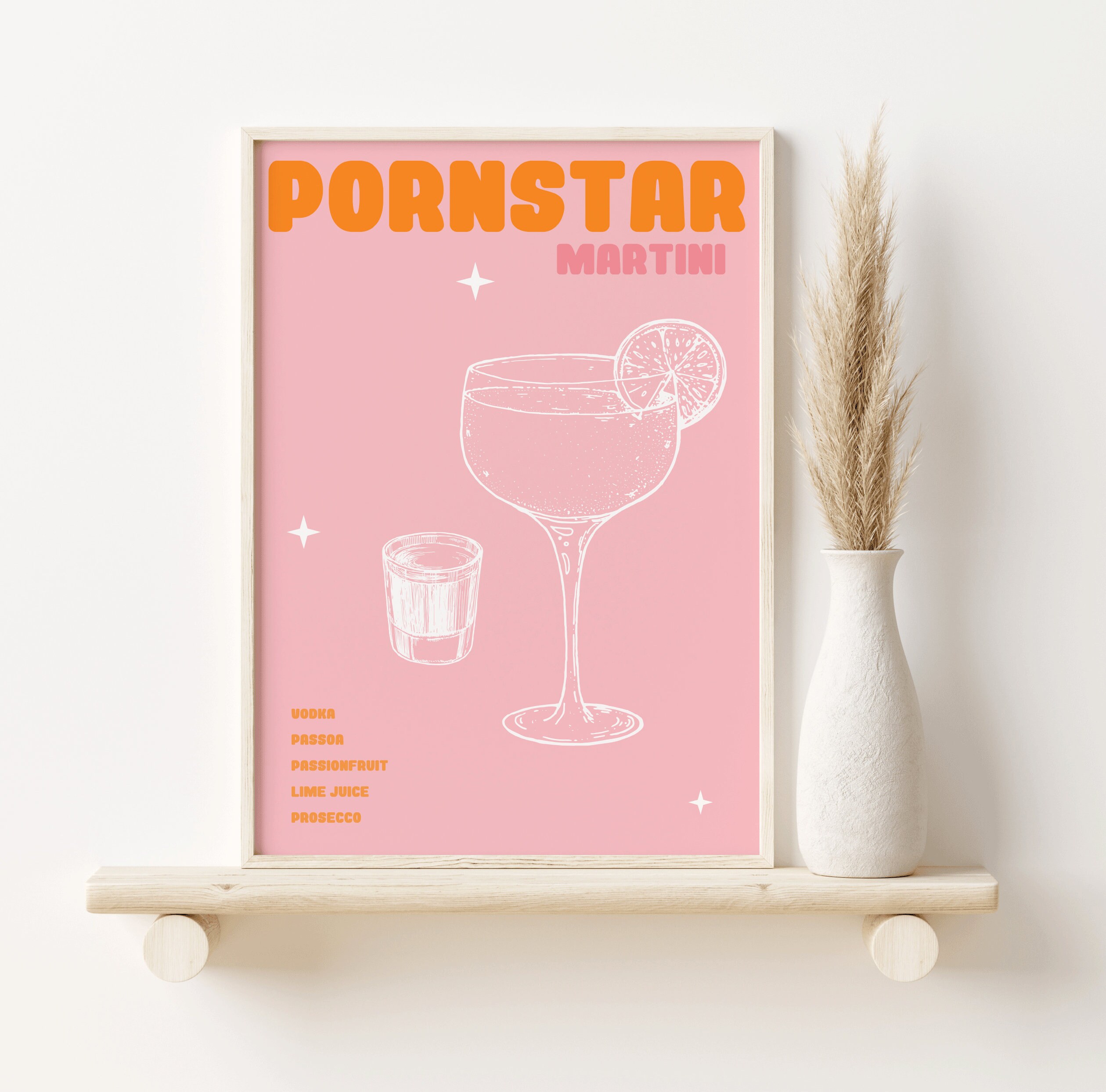 Cocktail Drink Print Set Gallery Wall Set A3 A4 Set of 6 | Etsy