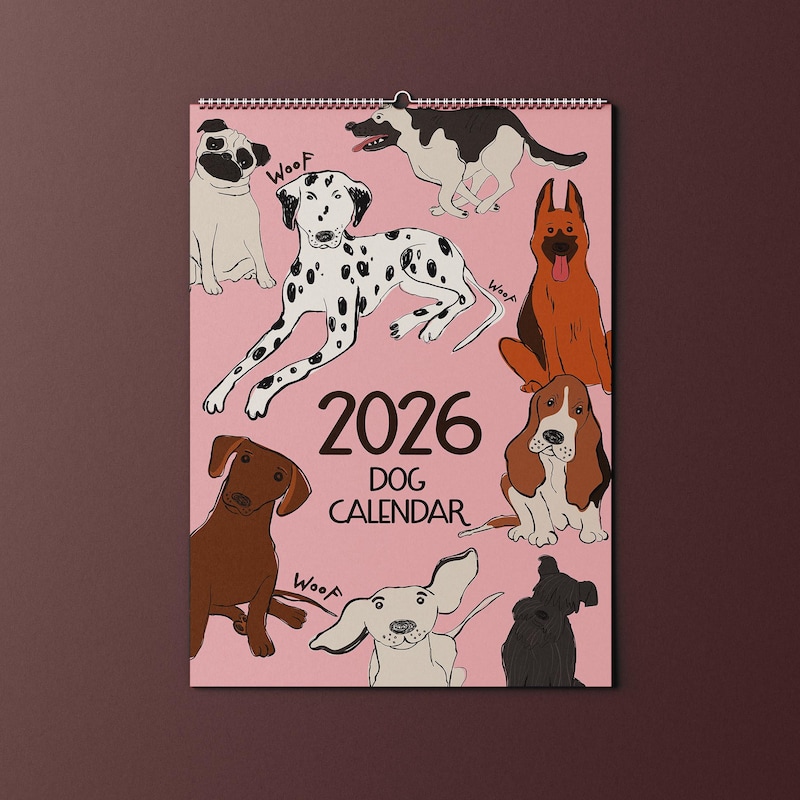 Dalmatian Calendar 2026 - Etsy