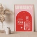 Cocktail Drink Print Set A3 A4 Set of 6 Bar Prints Wall - Etsy