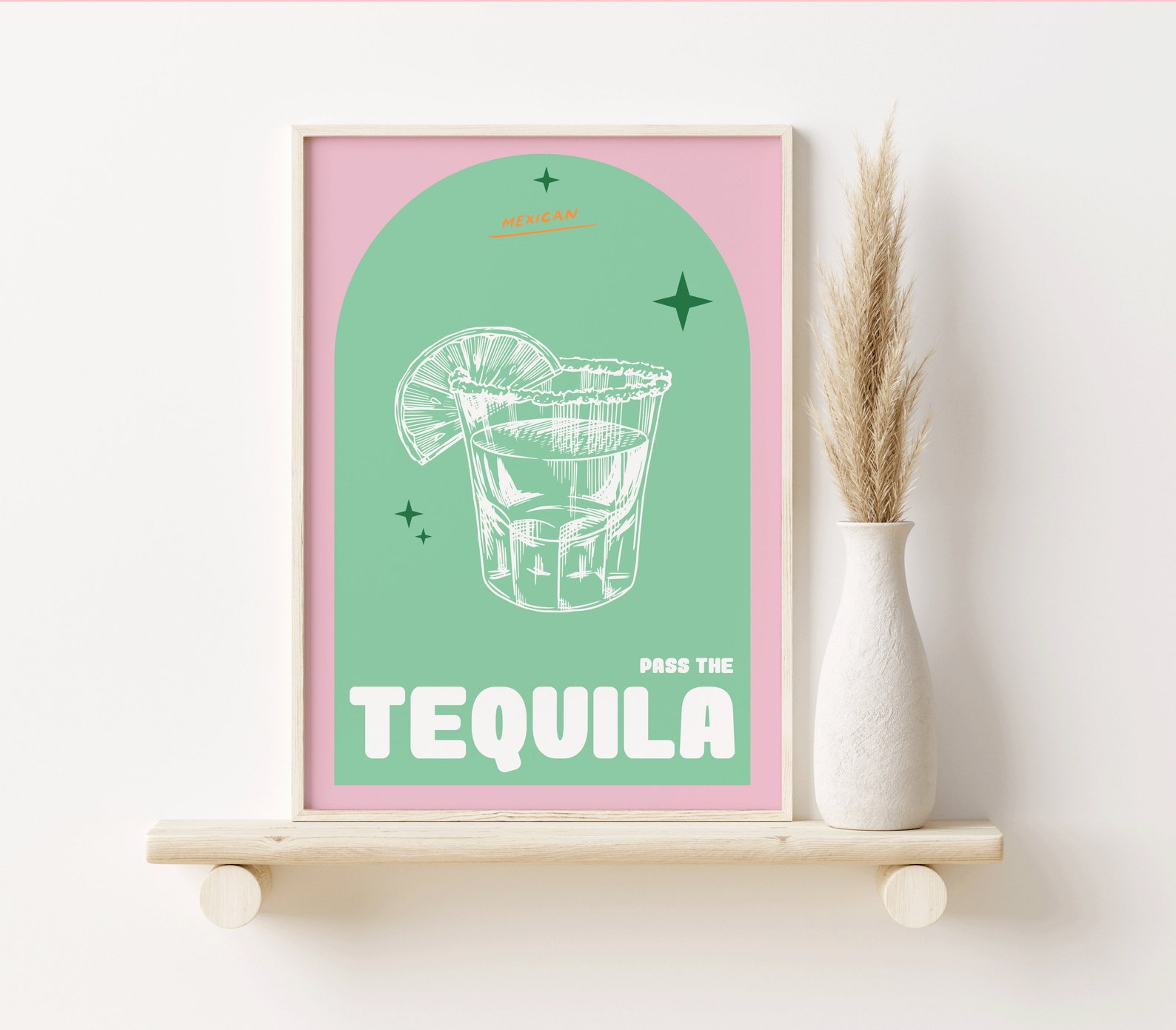Cocktail Drink Print Set A3 A4 Set of 6 Bar Prints Wall - Etsy
