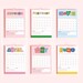 2024 Trendy Colourful Calendar, 12 Month Hanging Calendar, Planner, A4 ...