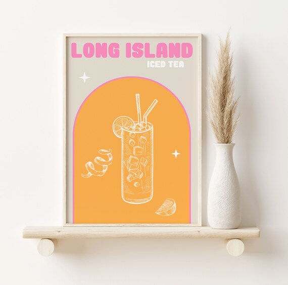 Long Island Iced Tea Print Cocktail Drink A2 A3 A4 - Etsy