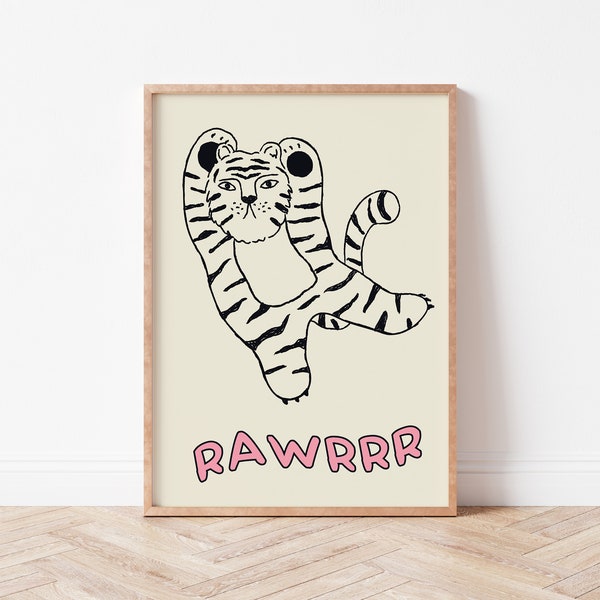 Framed Tiger Print - Etsy