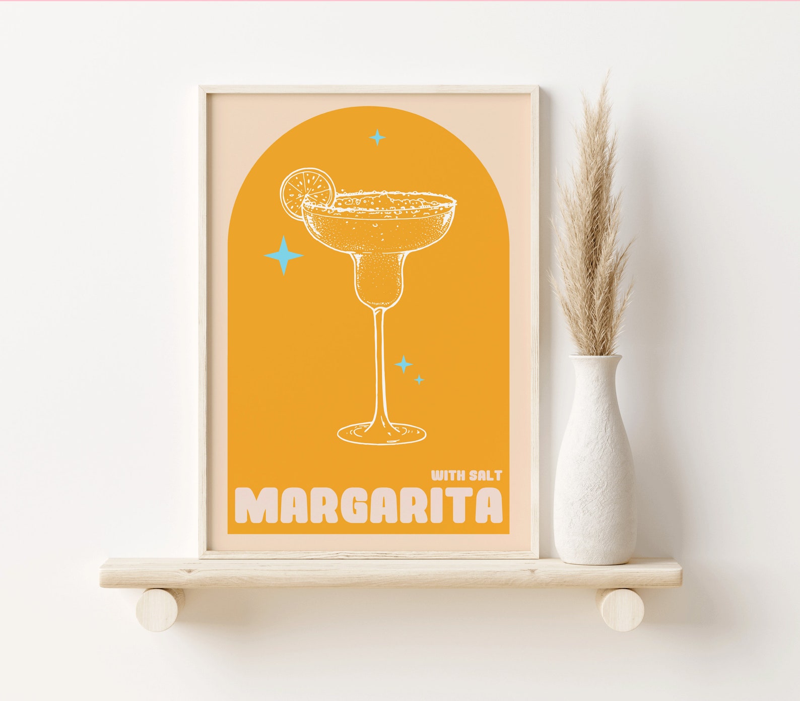 Cocktail Drink Print Set A3 A4 Set of 6 Bar Prints Wall - Etsy