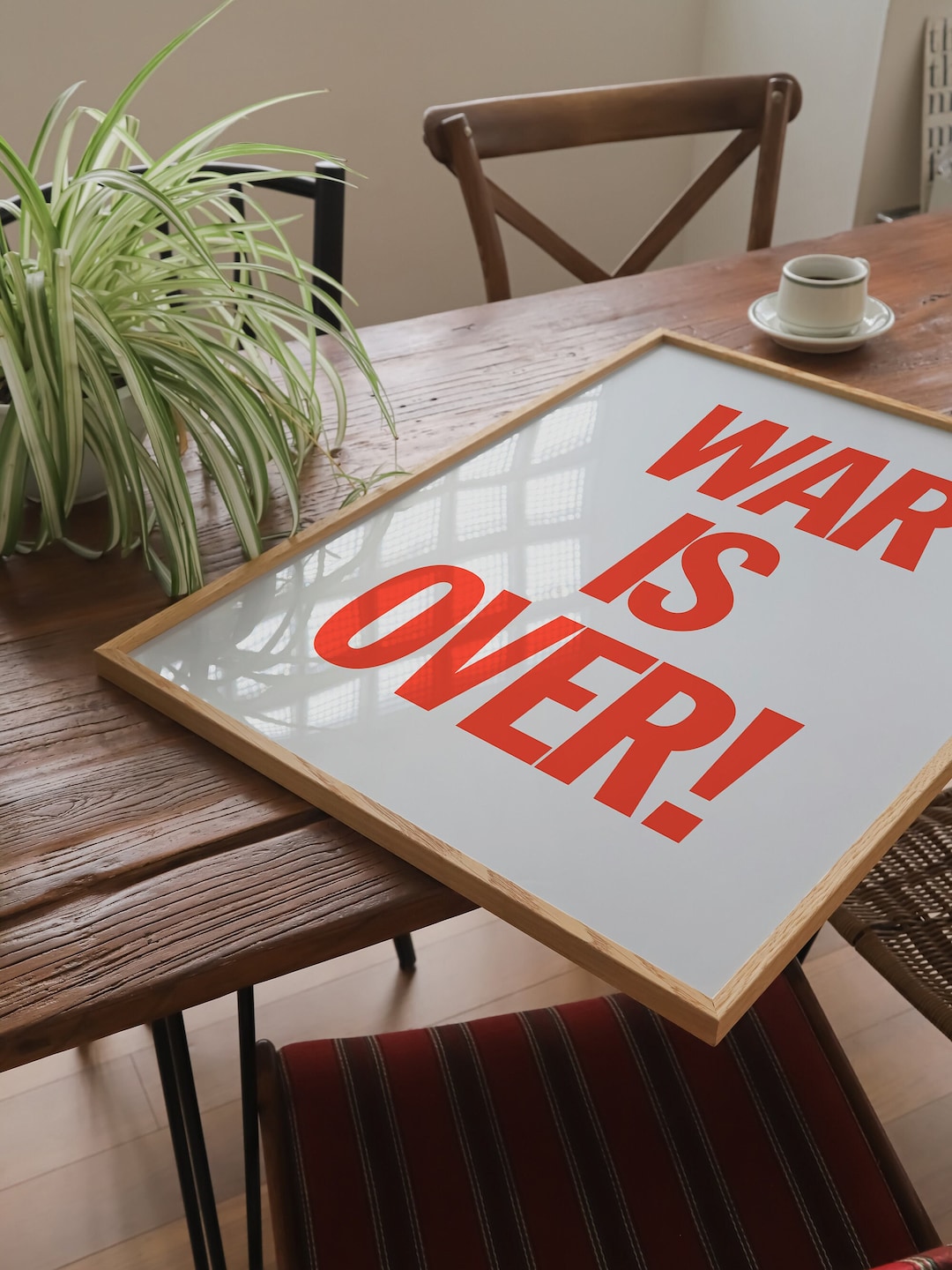 War is Over Poster, Red Poster Print, Wall Art, Modern Art, Prints, A2 ...