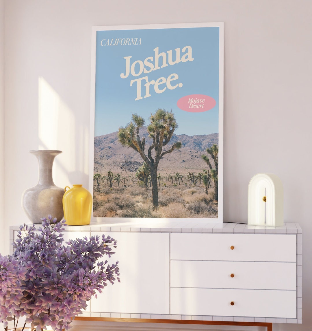 Joshua Tree Poster Print, California Wall Art, Trendy Art, Modern Art ...