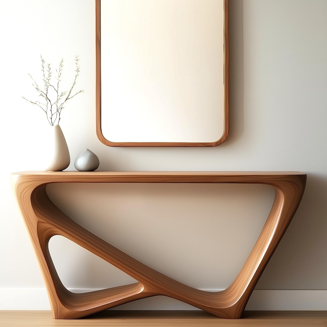 Handmade Elegant Entryway Table, Modern Console Table - Etsy