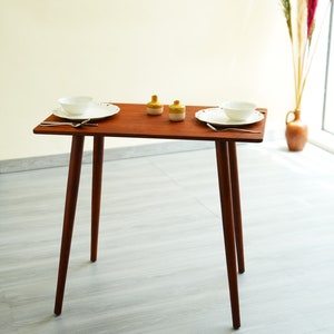Rectangular Wooden Dining Table for 2, Minimalist Home Kitchen ...