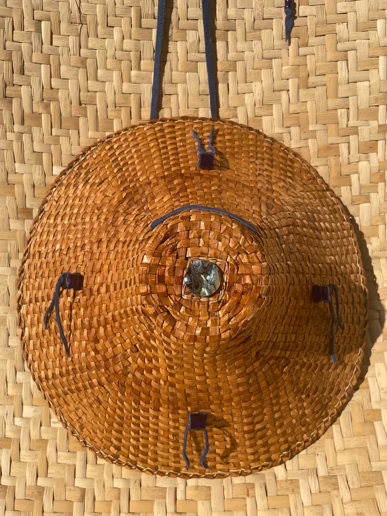 Traditional Salish Style Cedar Bark Woven Hat - Etsy