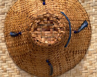 Traditional Salish Style Cedar Bark Woven Hat - Etsy