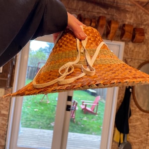 Traditional Salish Style Cedar Bark Woven Hat - Etsy