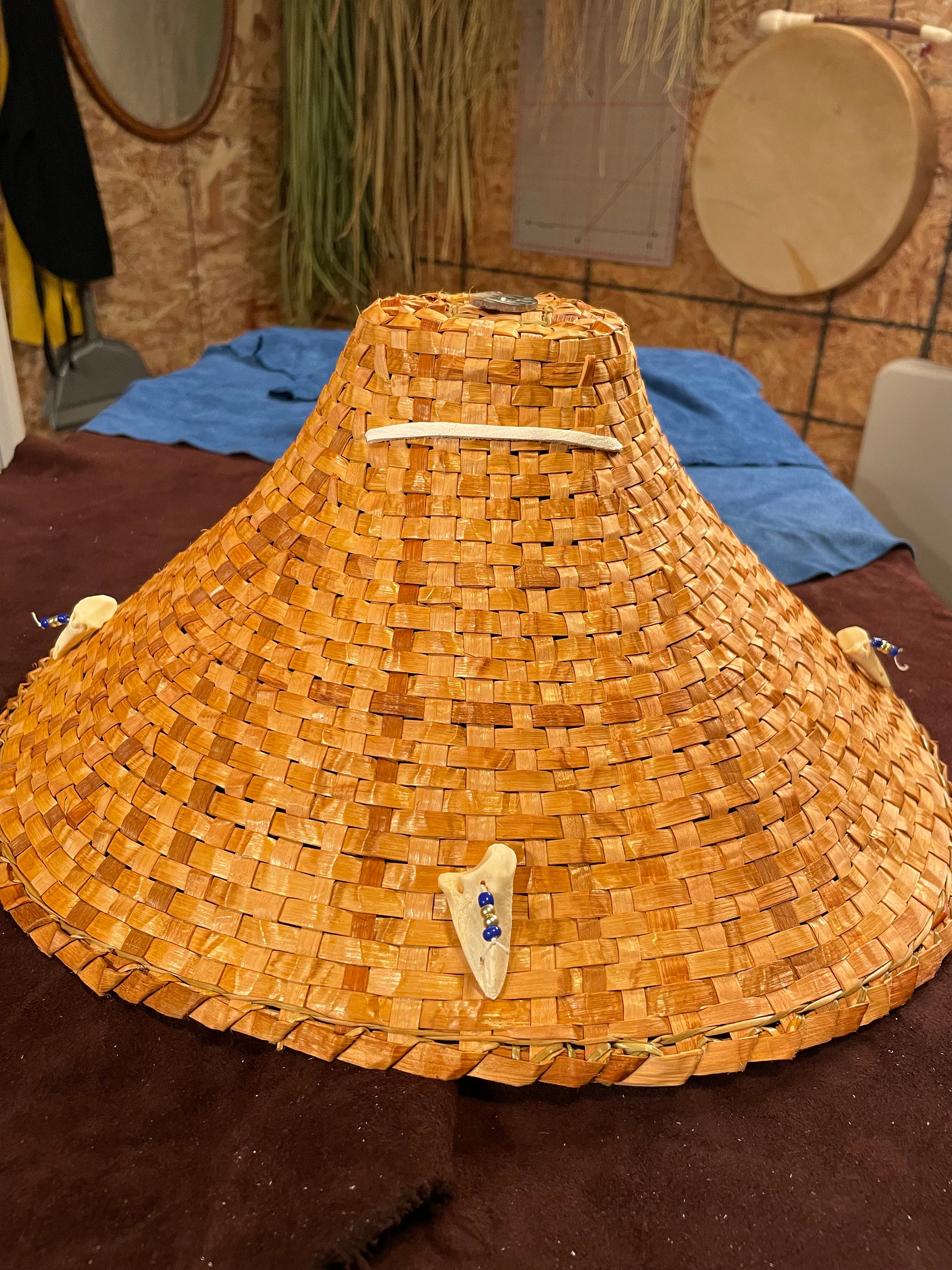 Traditional Salish Style Cedar Bark Woven Hat - Etsy