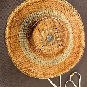 Traditional Salish Style Cedar Bark Woven Hat - Etsy