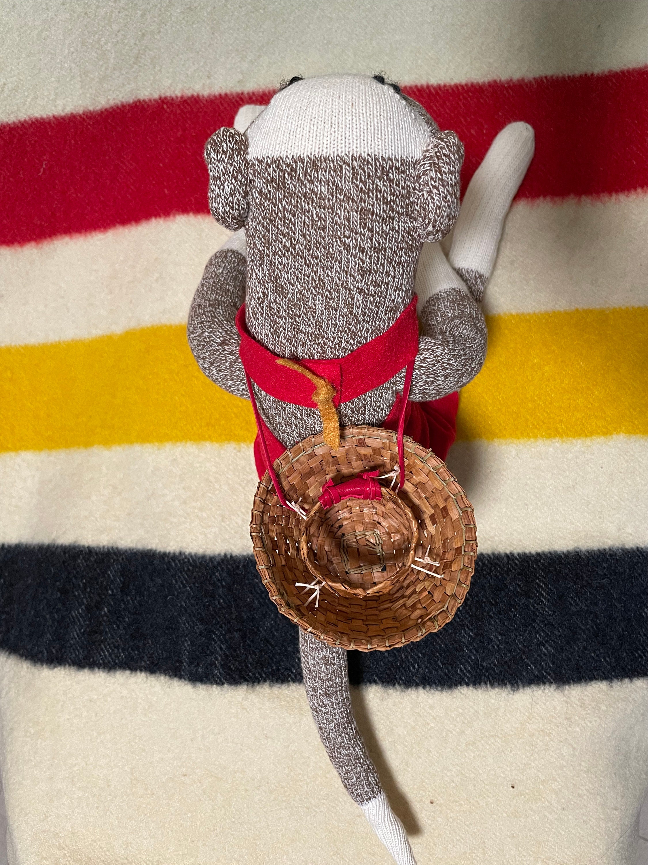 Traditional Salish Style Cedar Hat on a Sock Monkey - Etsy