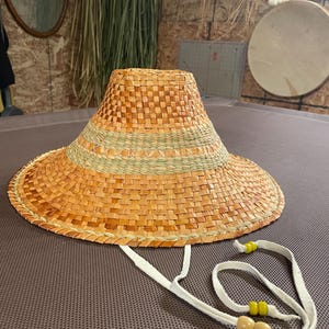 Traditional Salish Style Cedar Bark Woven Hat - Etsy