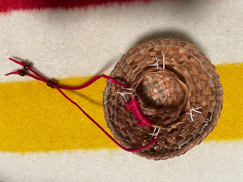 Traditional Salish Style Cedar Hat on a Sock Monkey - Etsy