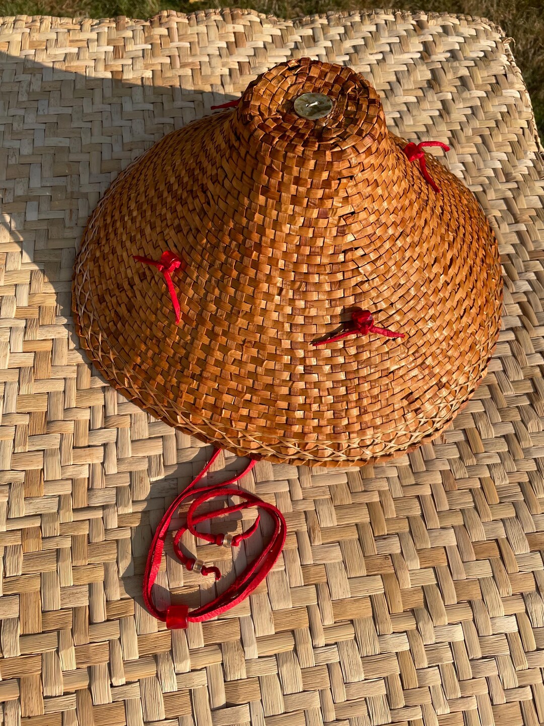 Traditional Salish Style Cedar Bark Woven Hat - Etsy