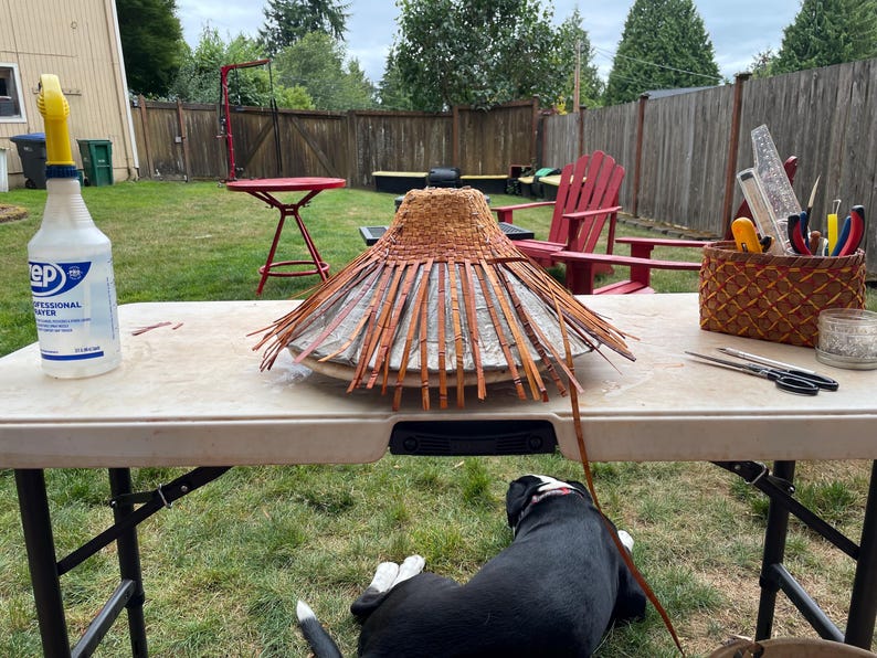 Traditional Salish Style Cedar Bark Woven Hat - Etsy
