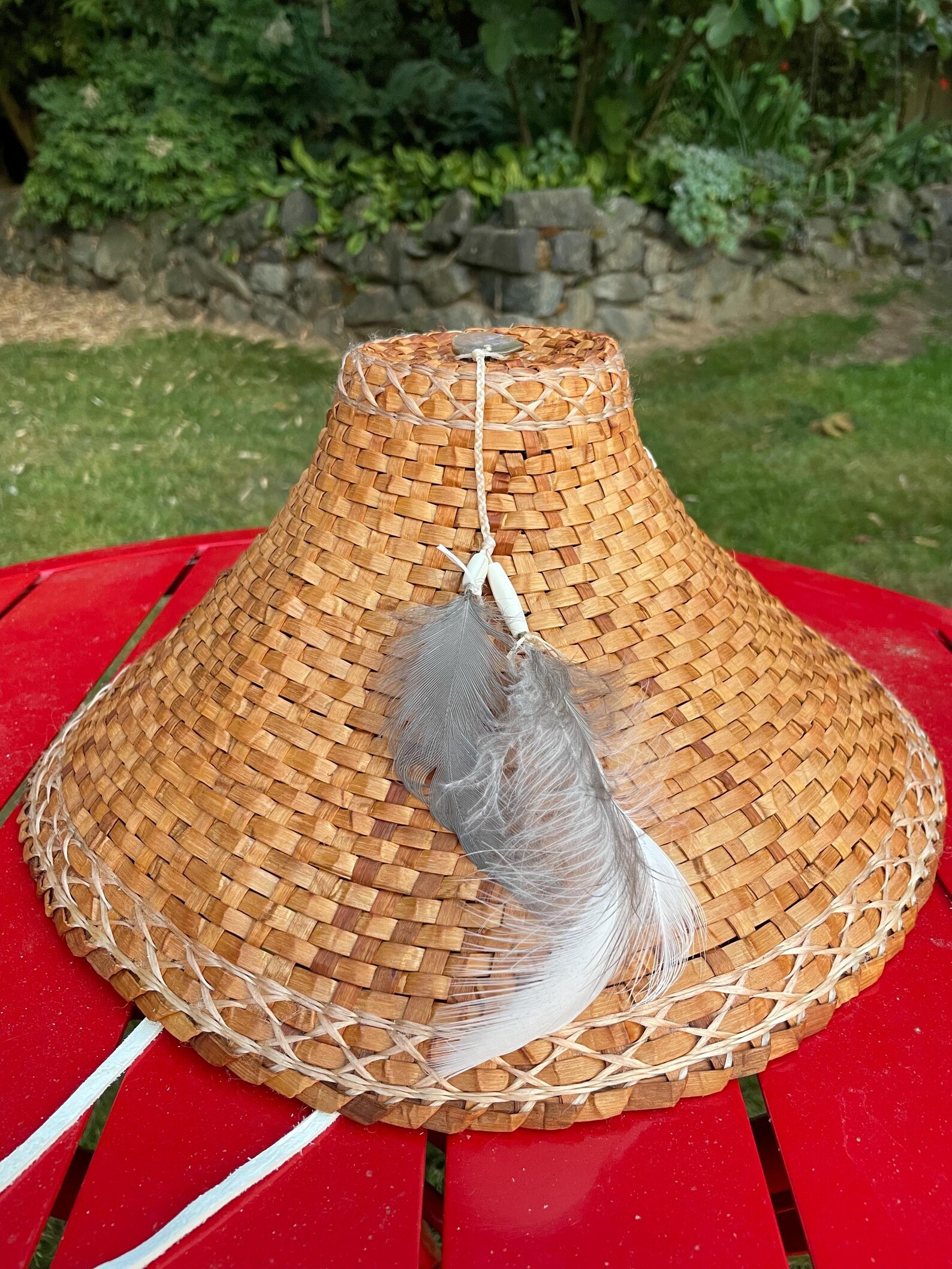 Traditional Salish Style Cedar Bark Woven Hat - Etsy
