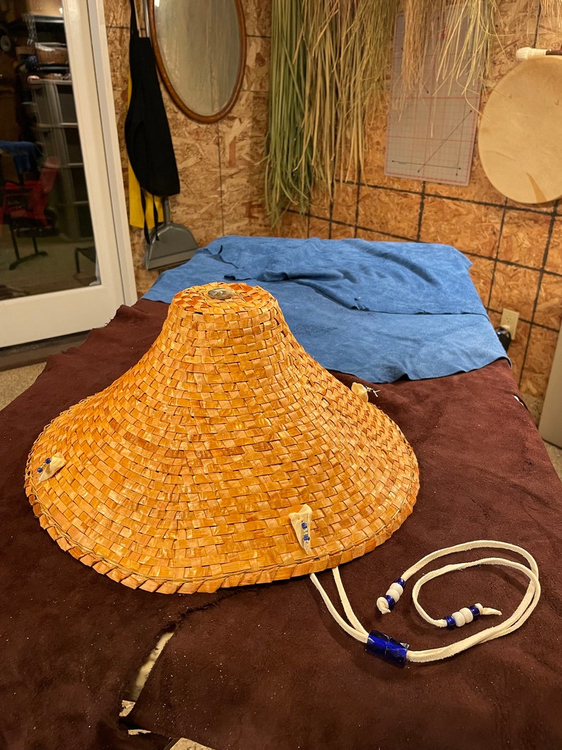 Traditional Salish Style Cedar Bark Woven Hat - Etsy