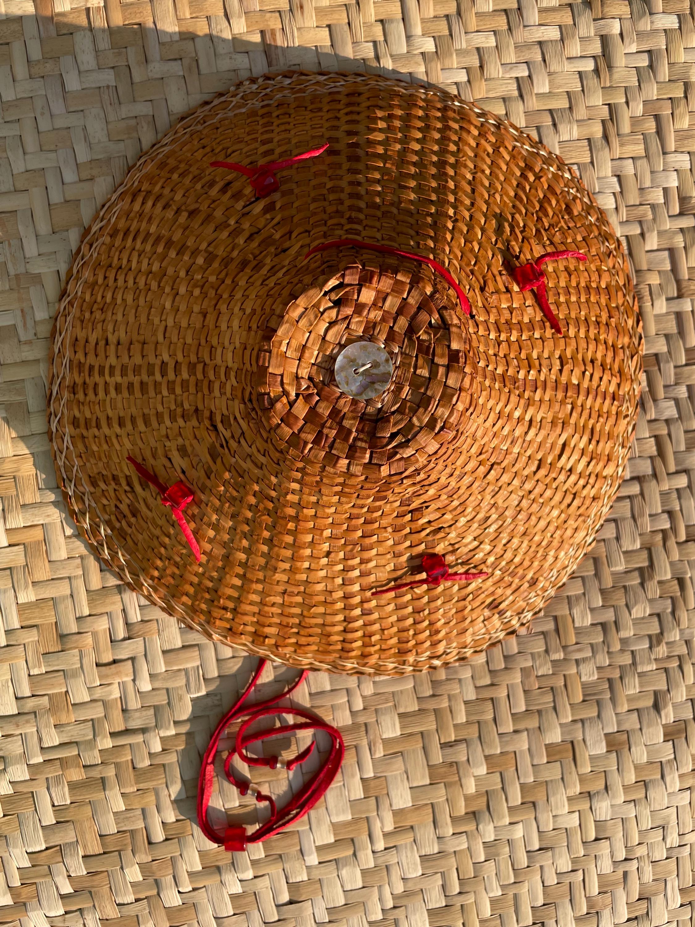 Traditional Salish Style Cedar Bark Woven Hat - Etsy