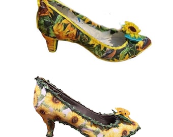 Sunflower Shoes Heels - Etsy