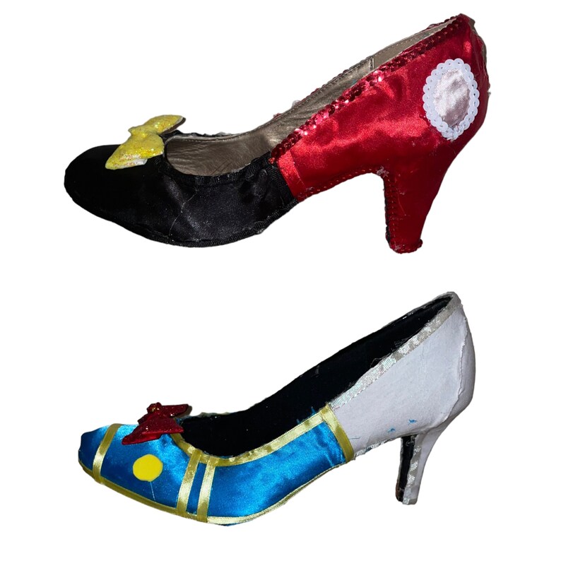 Mickey Mouse and Donald Duck Heels - Etsy