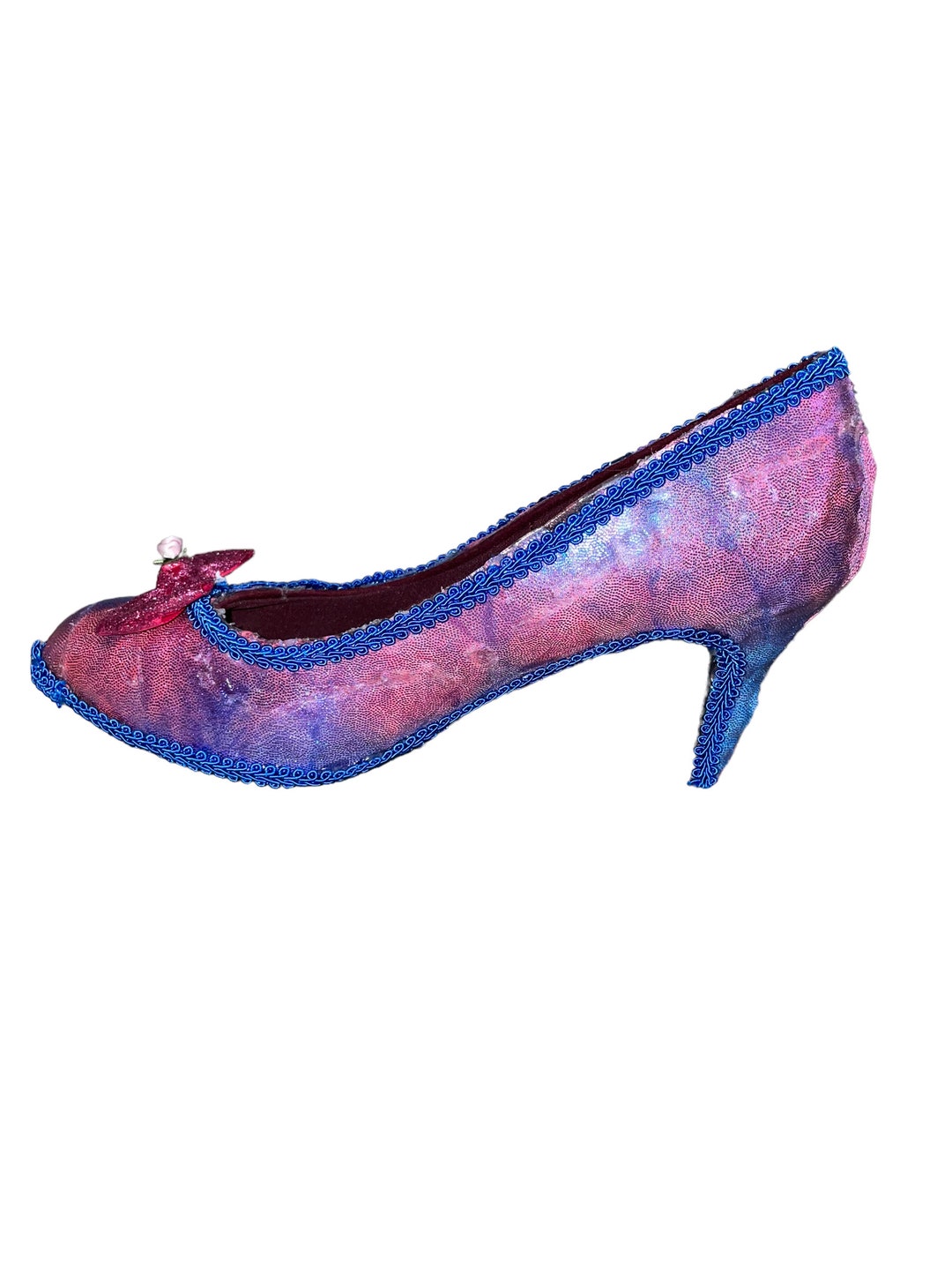 Pink and Blue Princess Aurora Inspired Heels - Etsy