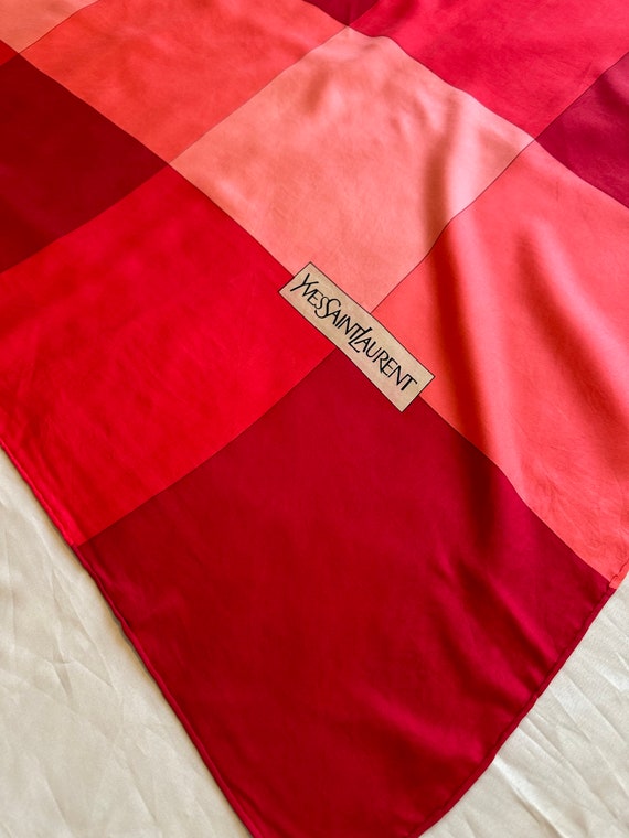 YSL Yves Saint Laurent Red Box Vintage Scarf 31 - Gem