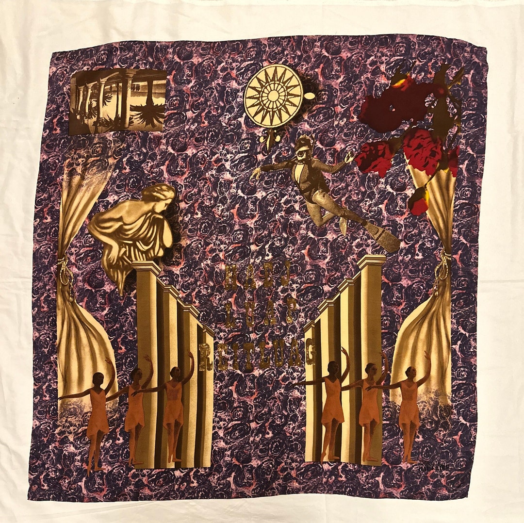 Jean Paul Gaultier Vintage Silk Scarf - Etsy