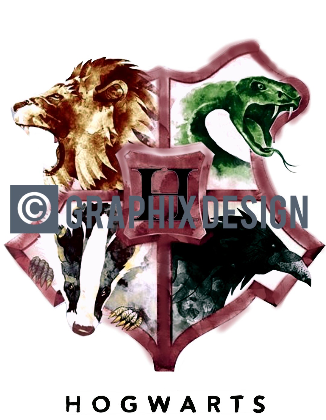 Hogwarts Crest - Etsy
