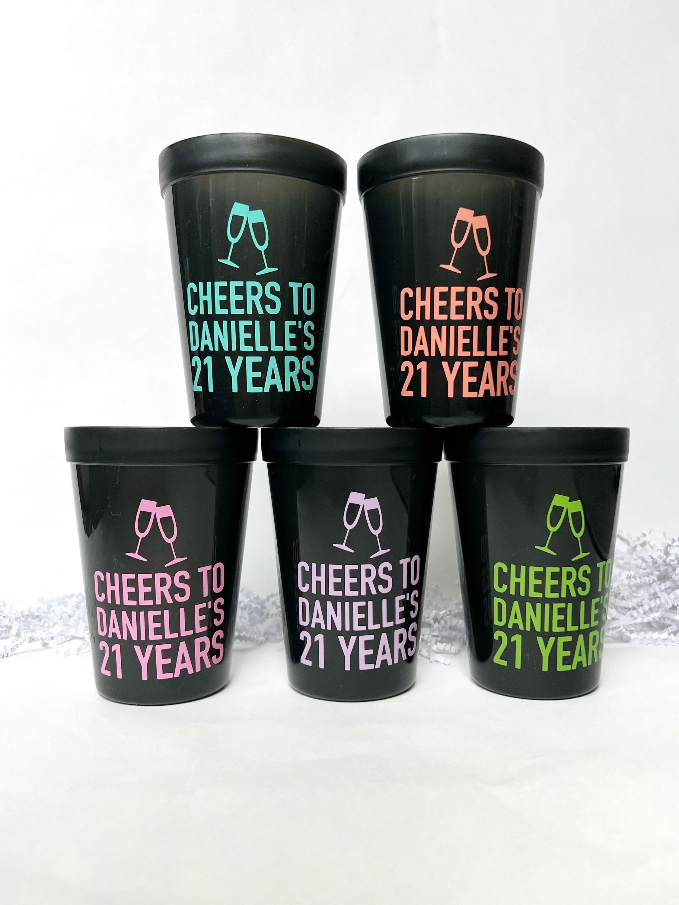 Personalized 12 Oz Plastic Cups- Party Cups, Party Favors, Birthday ...