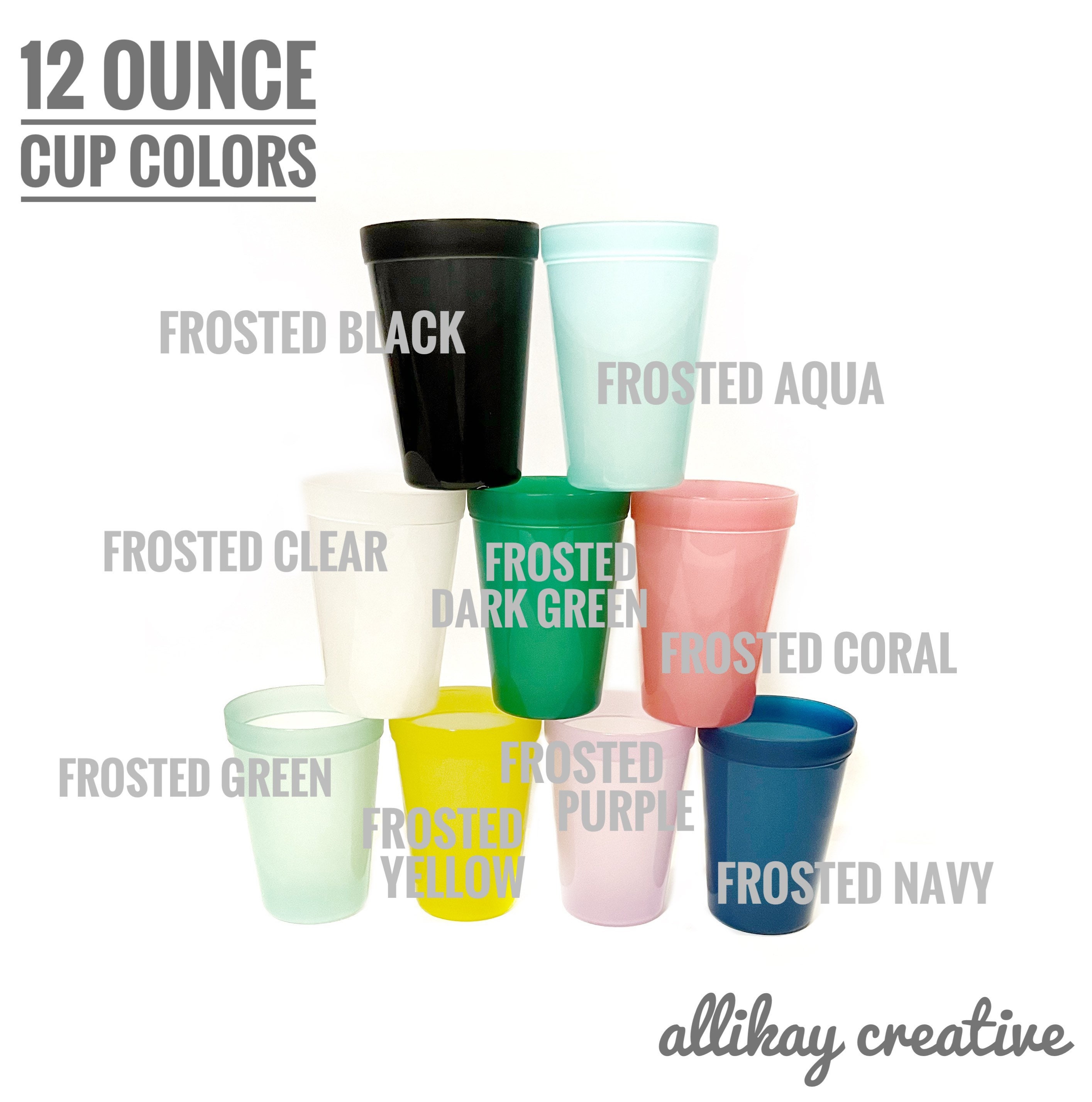 Personalized 12 Oz Plastic Cups- Party Cups, Party Favors, Birthday ...