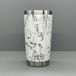 Yeti 20oz Seamless Tulips Tumbler - Etsy
