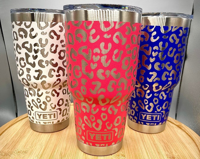 Yeti 30oz Leopard Tumbler - Etsy