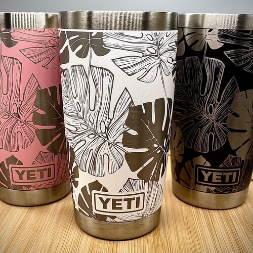 Yeti 20oz Seamless Tropical Leaves Tumbler - Etsy