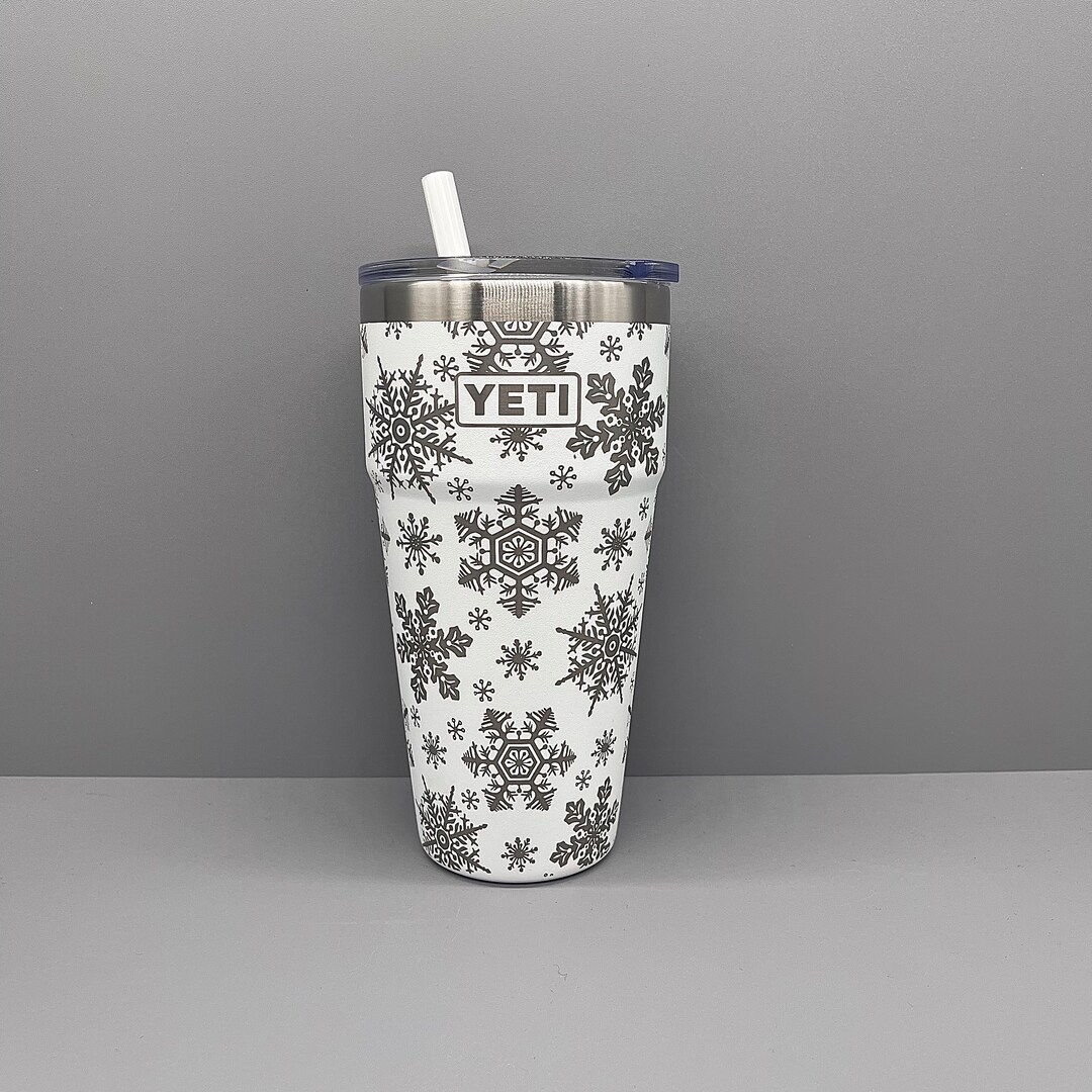 Yeti 26oz Snowflake Tumbler - Etsy