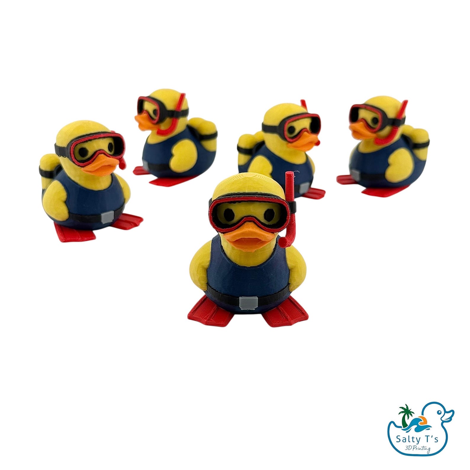 Scuba Ducks, 3D Printed Cruise Ducks, Hide and Find Game, Cruising ...