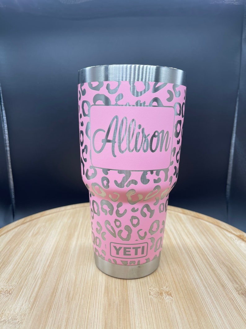 Yeti 30oz Leopard Tumbler - Etsy